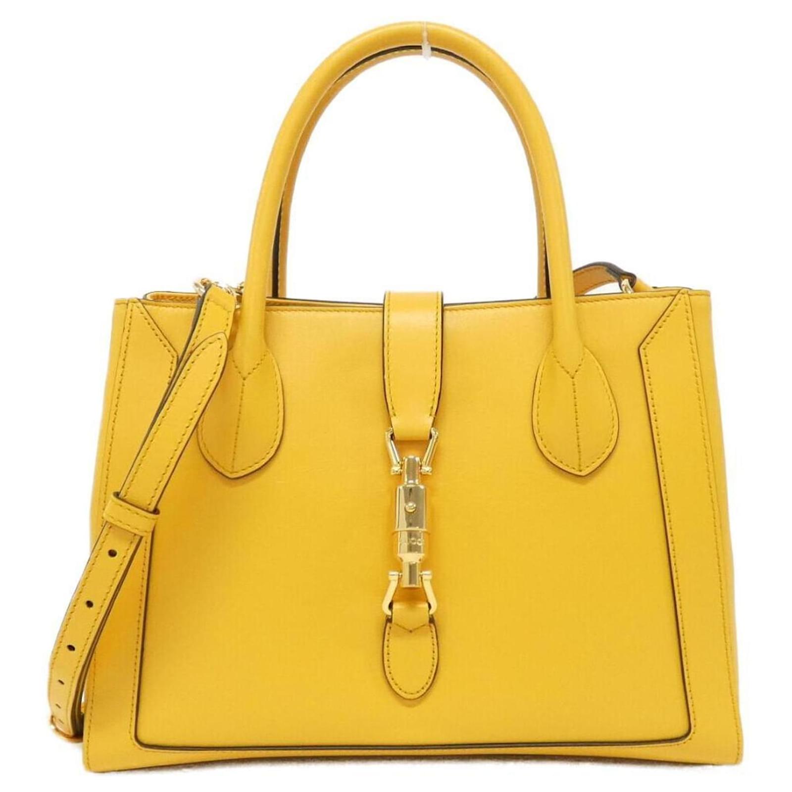 Gucci JACKIE 1961 649016 Shoulder Bag Yellow Leather ref.2004628 - Joli ...