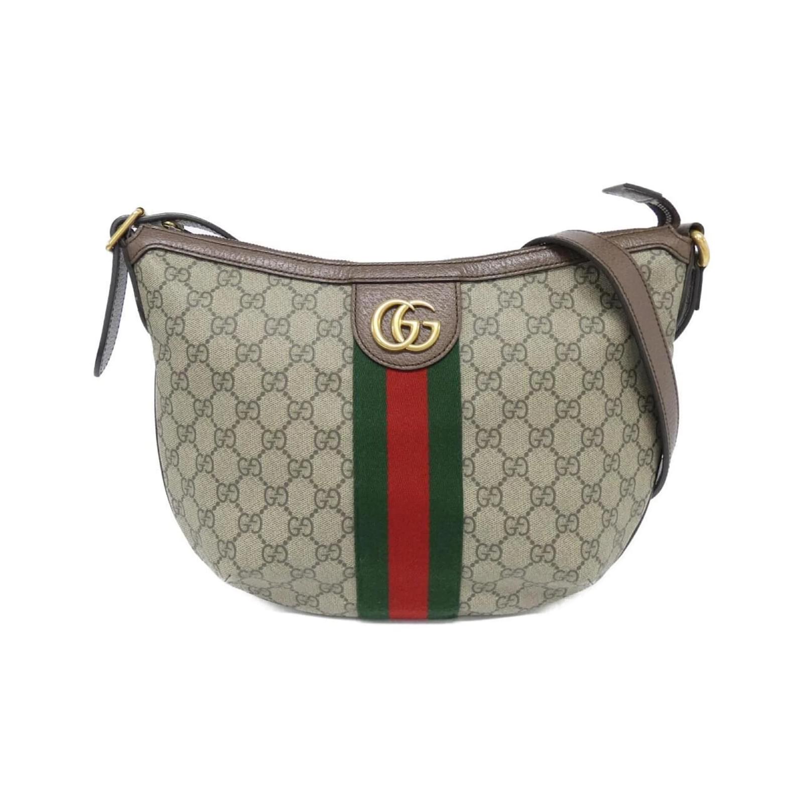 Gucci Ophidia 598125 9IK3T Shoulder Bag Brown Beige Cloth ref.2005319 ...