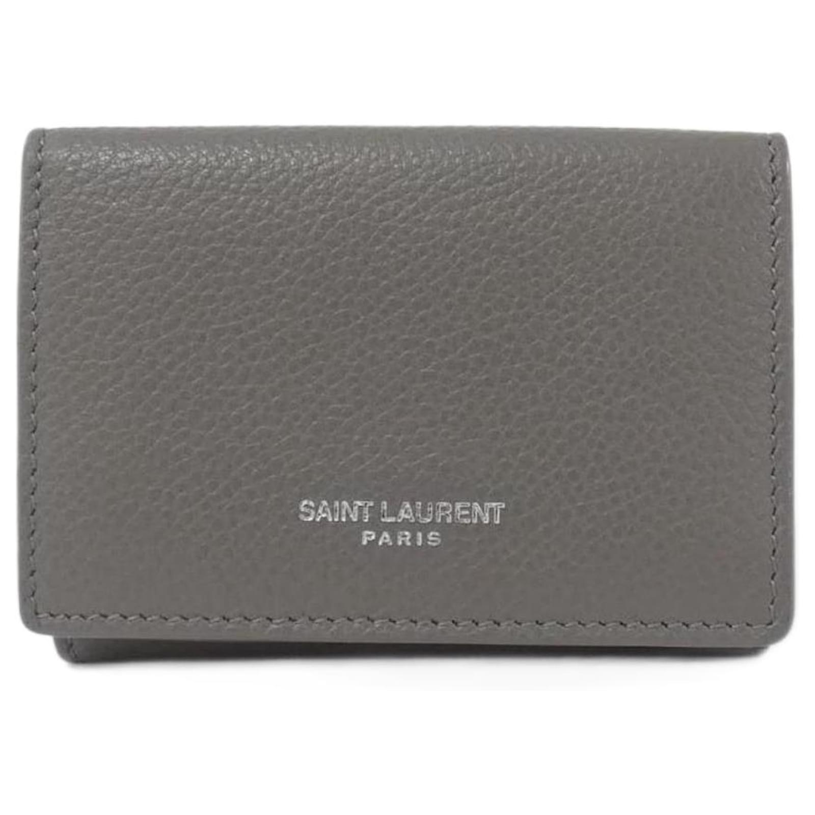 Saint Laurent Tri-Fold Leather Wallet ref.2005566 - Joli Closet