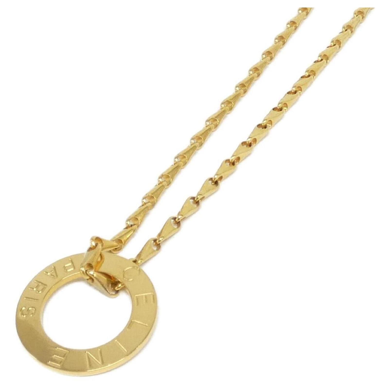 Céline Celine Gold Necklace Golden ref.2006136 - Joli Closet