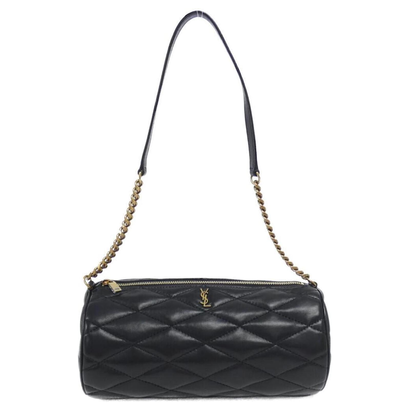 Saint Laurent Sade Small Tube Shoulder Bag Black Leather ref.2006529 ...