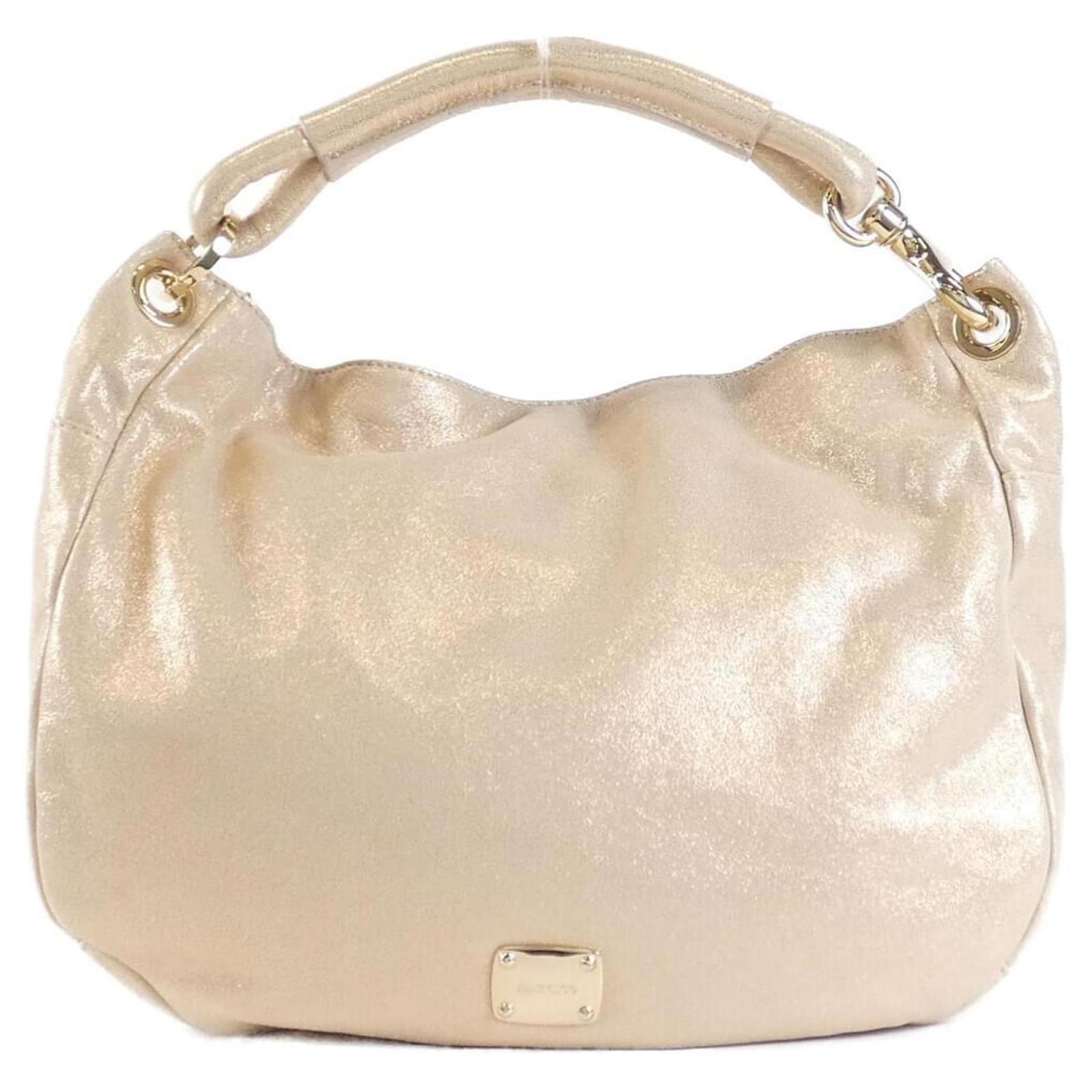 Jimmy Choo Sky Shoulder Bag Beige Leather ref.2006532 - Joli Closet