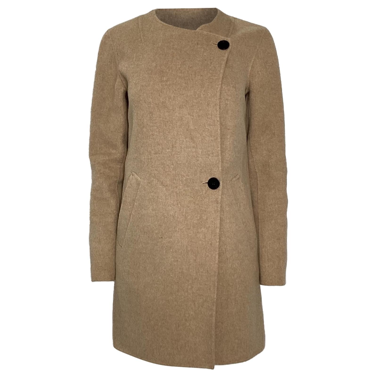 Theory Short-Length Coat in Brown Wool ref.2007795 - Joli Closet