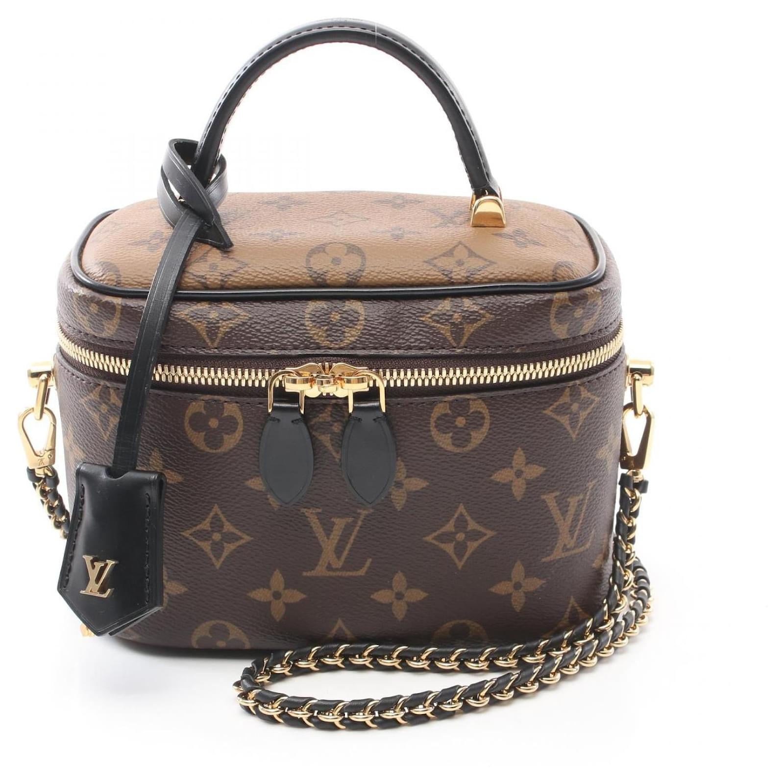 Louis Vuitton Monogram Reverse Vanity PM Handbag M47128 Brown Cloth ref.2007922 - Joli Closet