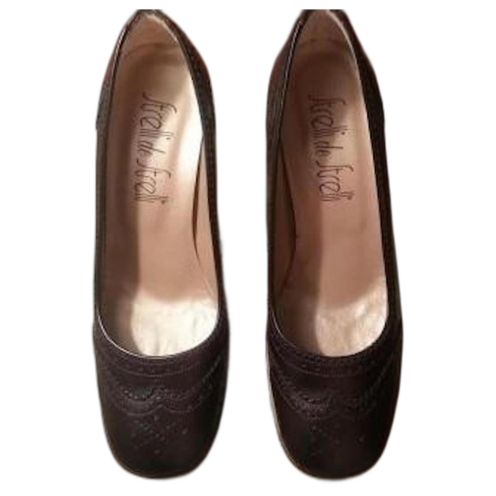 Olivier Streli Heels Chocolate Leather ref.2008502 - Joli Closet