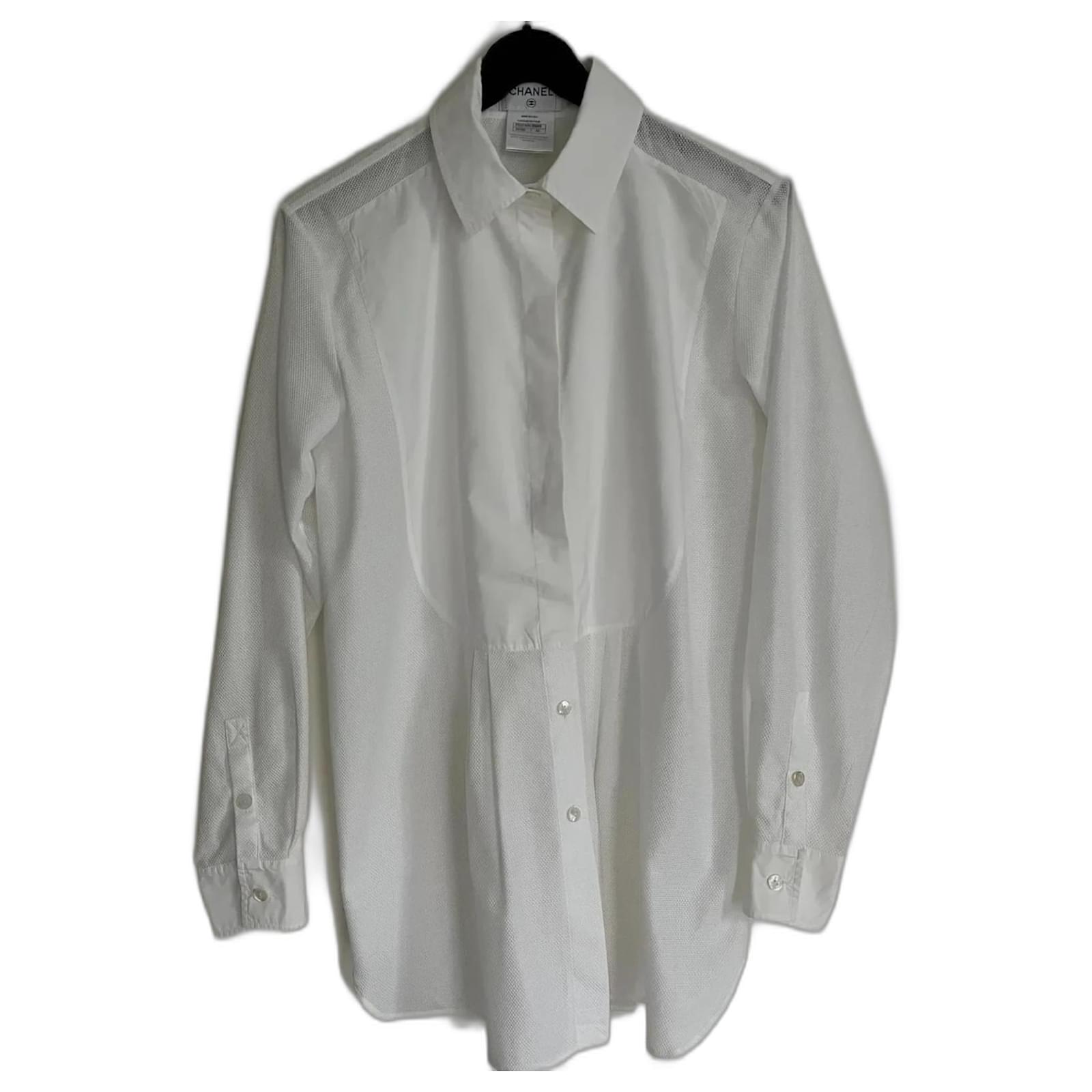 Chanel Tops White Cotton ref.2009611 - Joli Closet