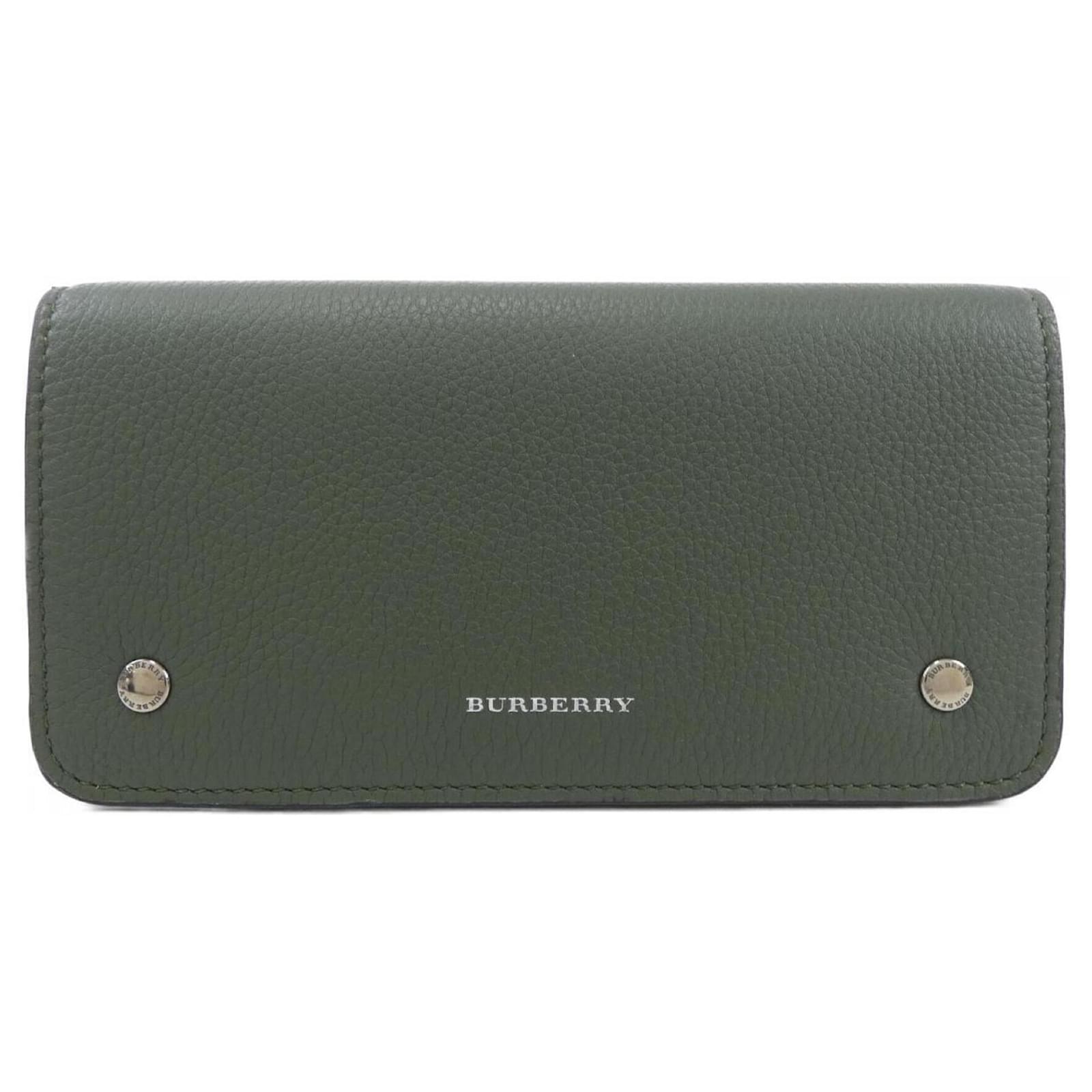 Burberry Green Long Wallet ref.2010093 - Joli Closet