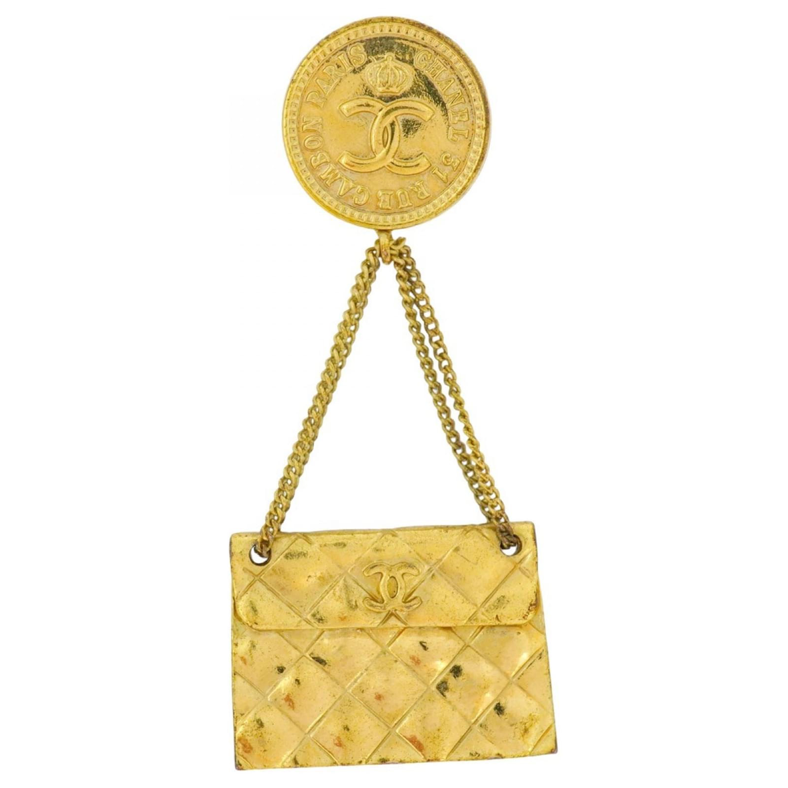 Broche plaquée or Chanel Plaqué or Doré ref.2011072 - Joli Closet
