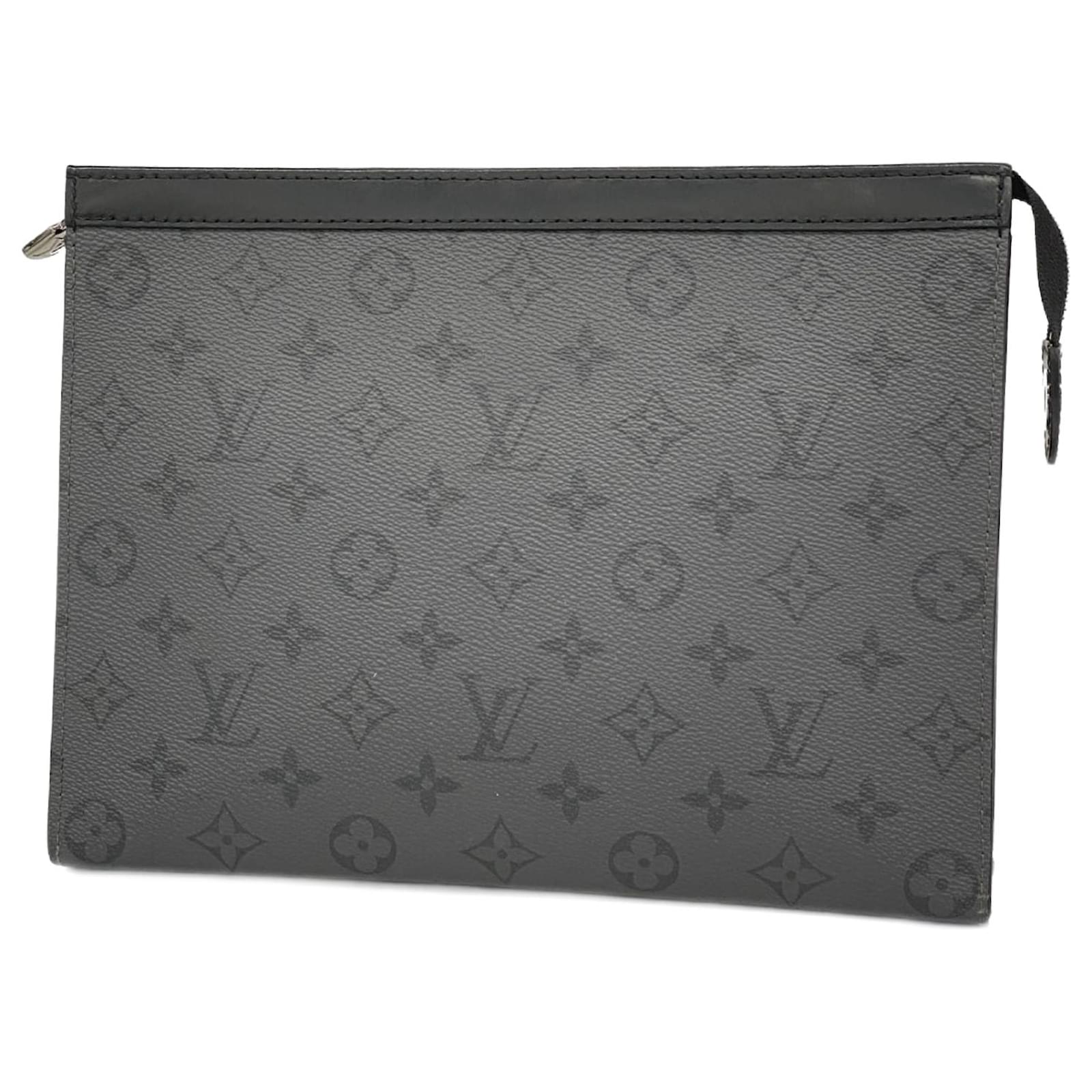 Louis Vuitton Monogram Eclipse Reverse Clutch Bag Brown Black ref ...