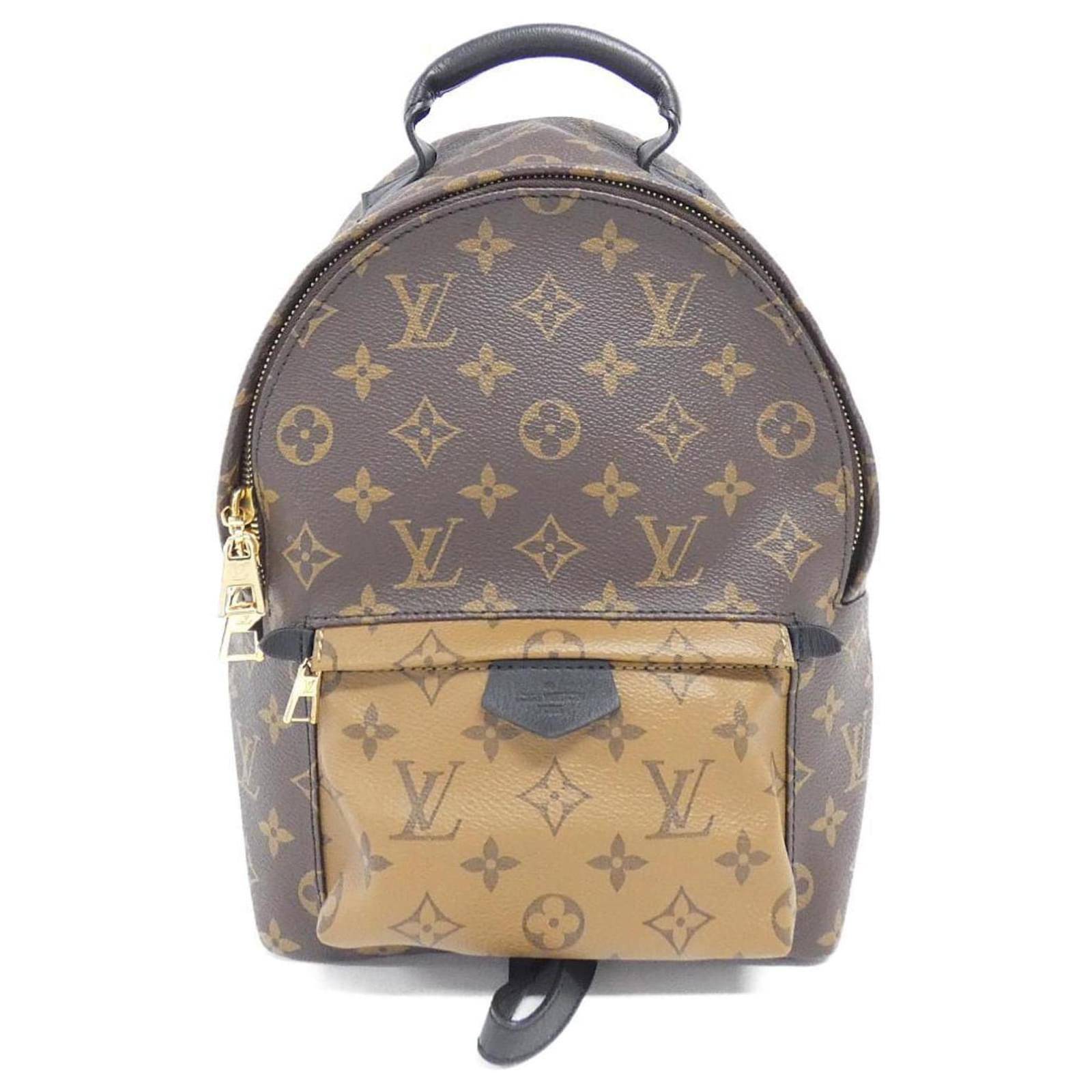 Louis Vuitton Monogram Reverse Palm Springs Backpack Brown Cloth ref.2013226 - Joli Closet