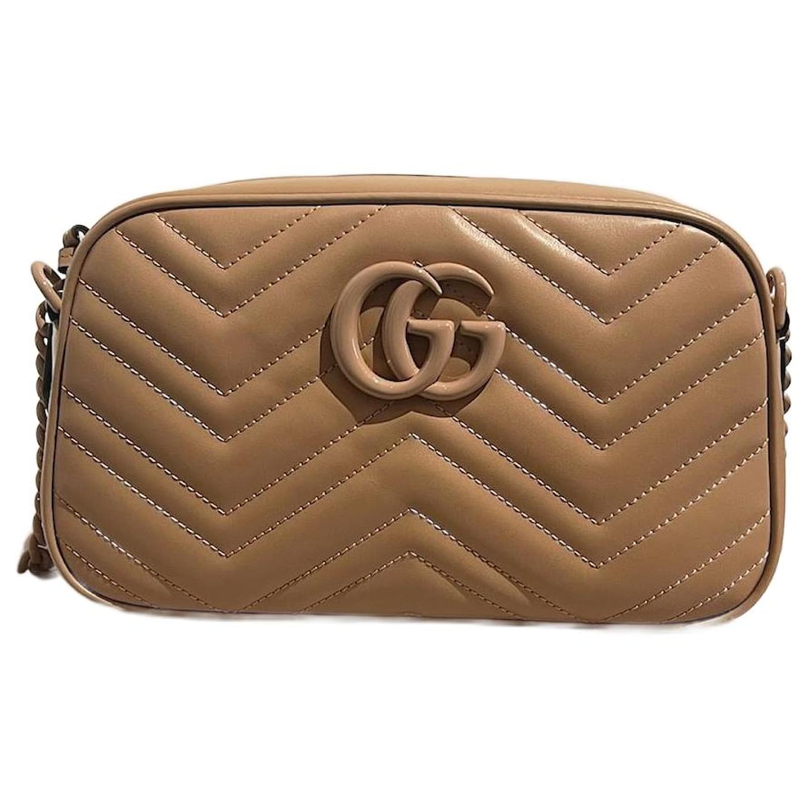 Marmont GUCCI Handbags T. Leather Beige ref.2013781 - Joli Closet