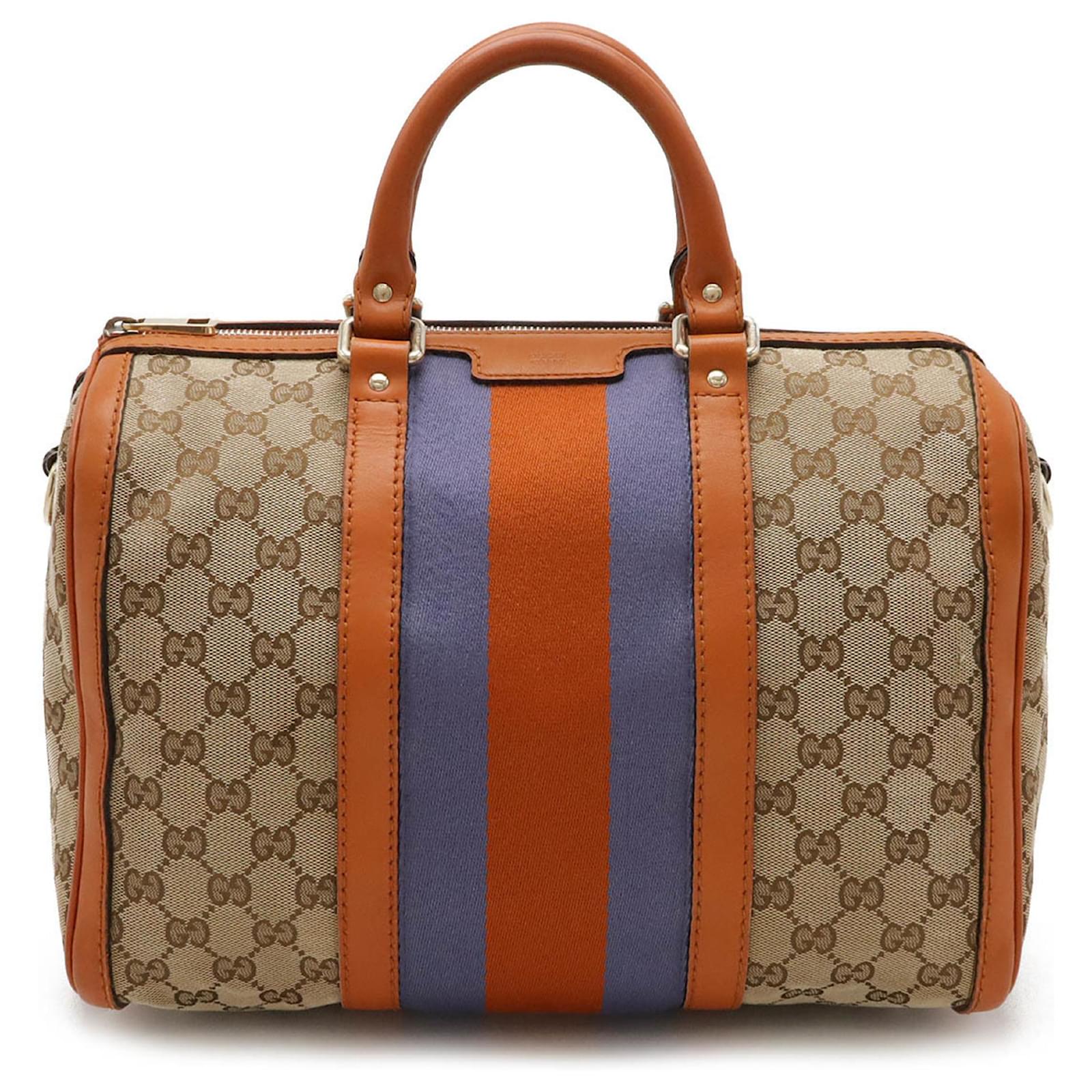 Gucci GG Canvas Handbag Orange Leather Cloth ref.2014959 - Joli Closet