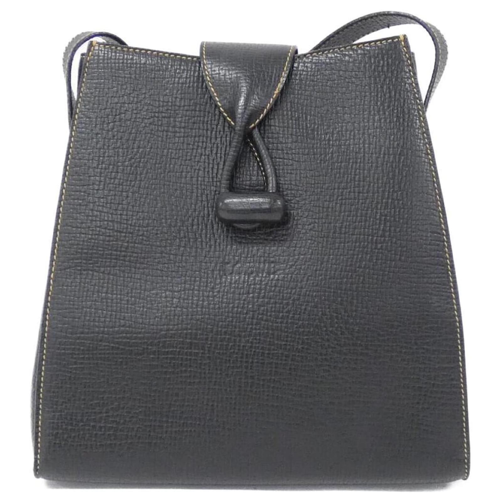 Loewe Logo Black Leather ref.2014988 - Joli Closet