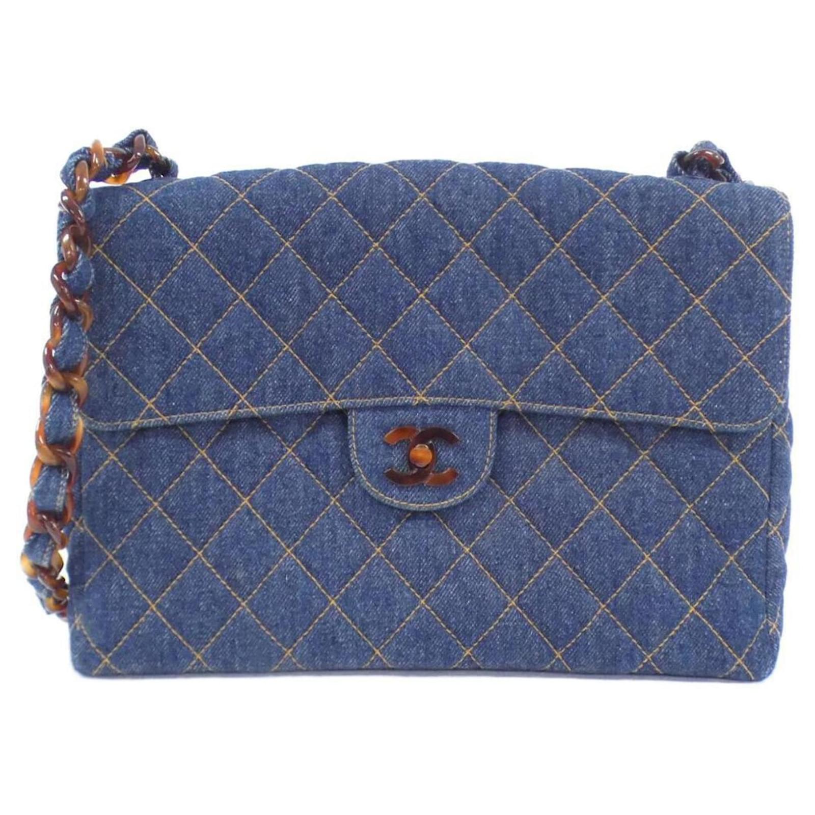 Chanel Blue Denim Shoulder Bag ref.2015388 - Joli Closet