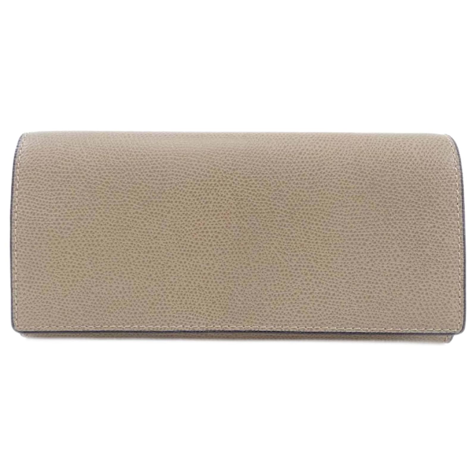 Valextra Brown Long Bi-Fold Wallet ref.2016444 - Joli Closet