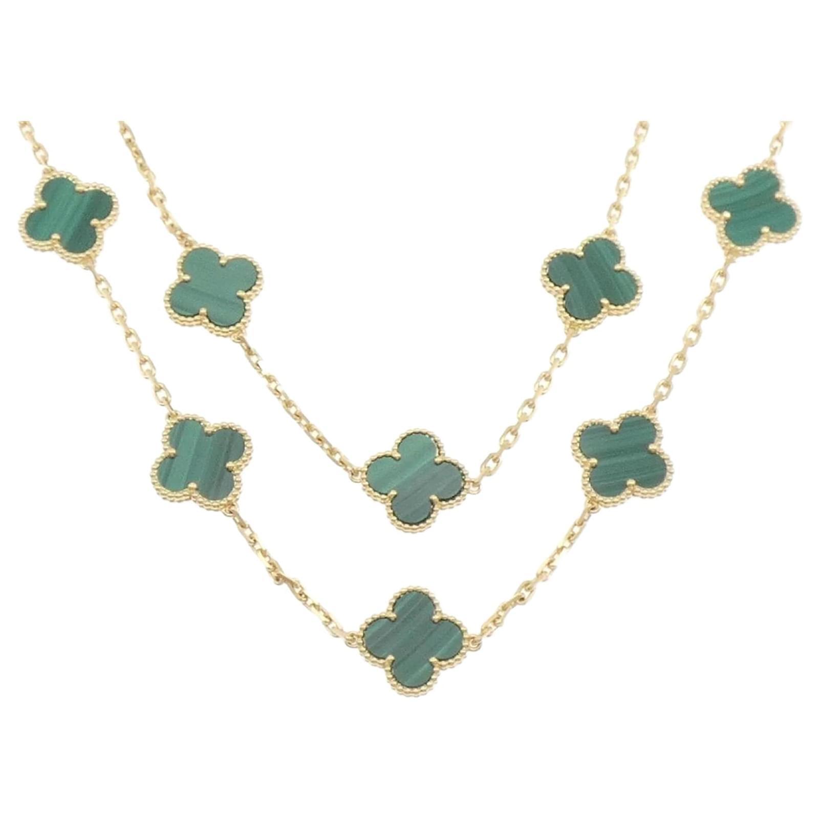 Collier Vintage Alhambra 20 Motifs de Van Cleef & Arpels Or jaune ref ...