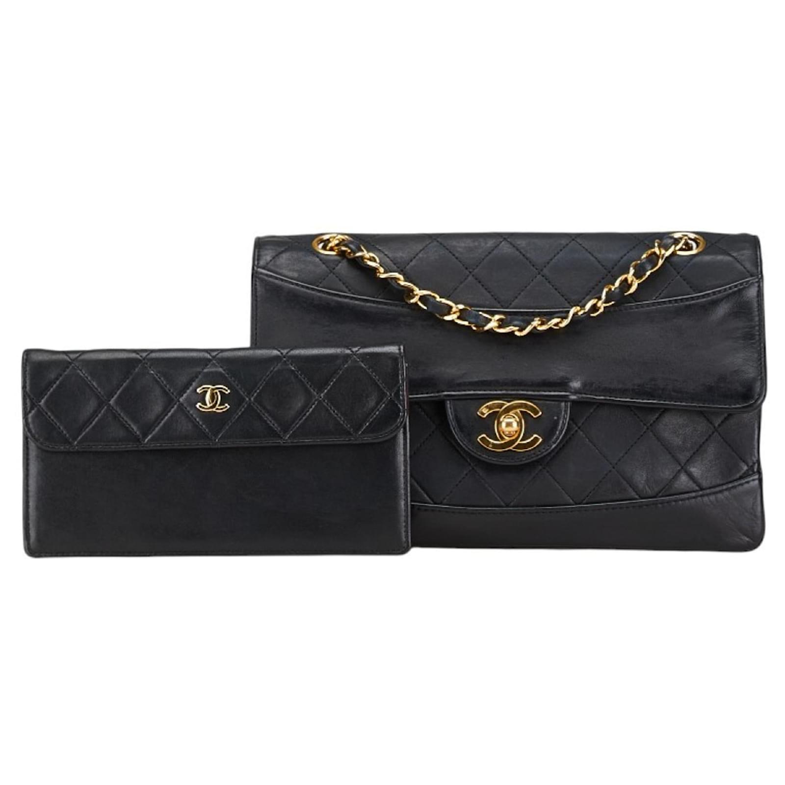 Chanel Matelasse Coco Mark Chain Shoulder Bag Black Leather ref.2016959 ...
