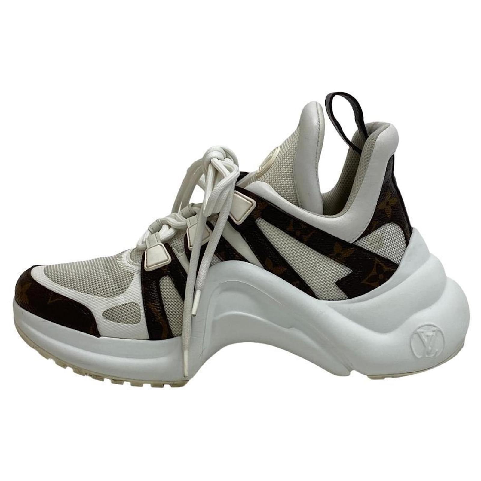 Louis Vuitton Arclight Line Monogram Sneakers Brown White ref.2017008 ...
