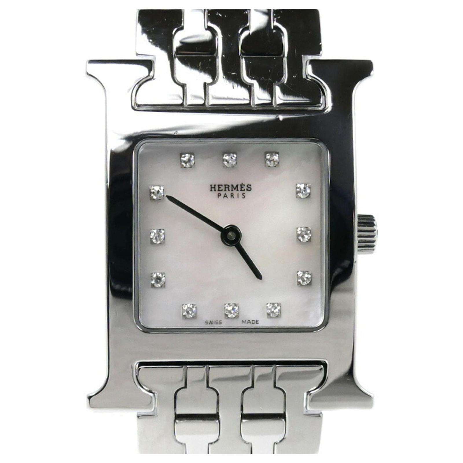 Hermès Hermes H Watch with White Shell Dial ref.2017136 - Joli Closet