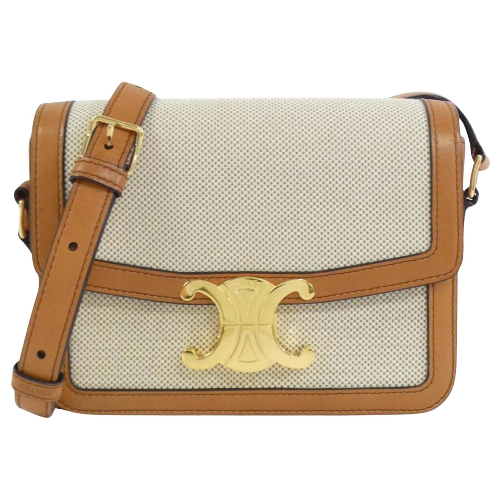 Céline Triomphe Beige Cloth ref.2018800 - Joli Closet