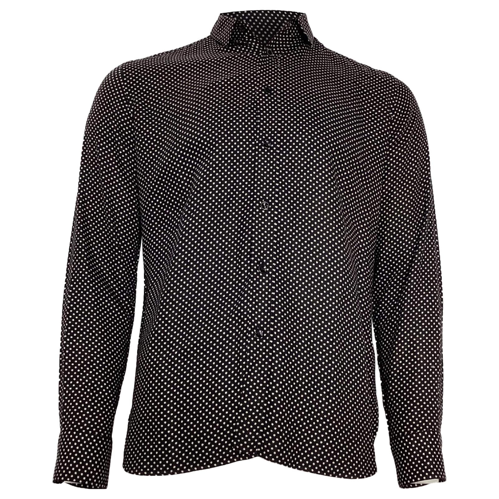 Saint Laurent Star-Print Button-Down Shirt in Black Cotton ref.2019038 ...