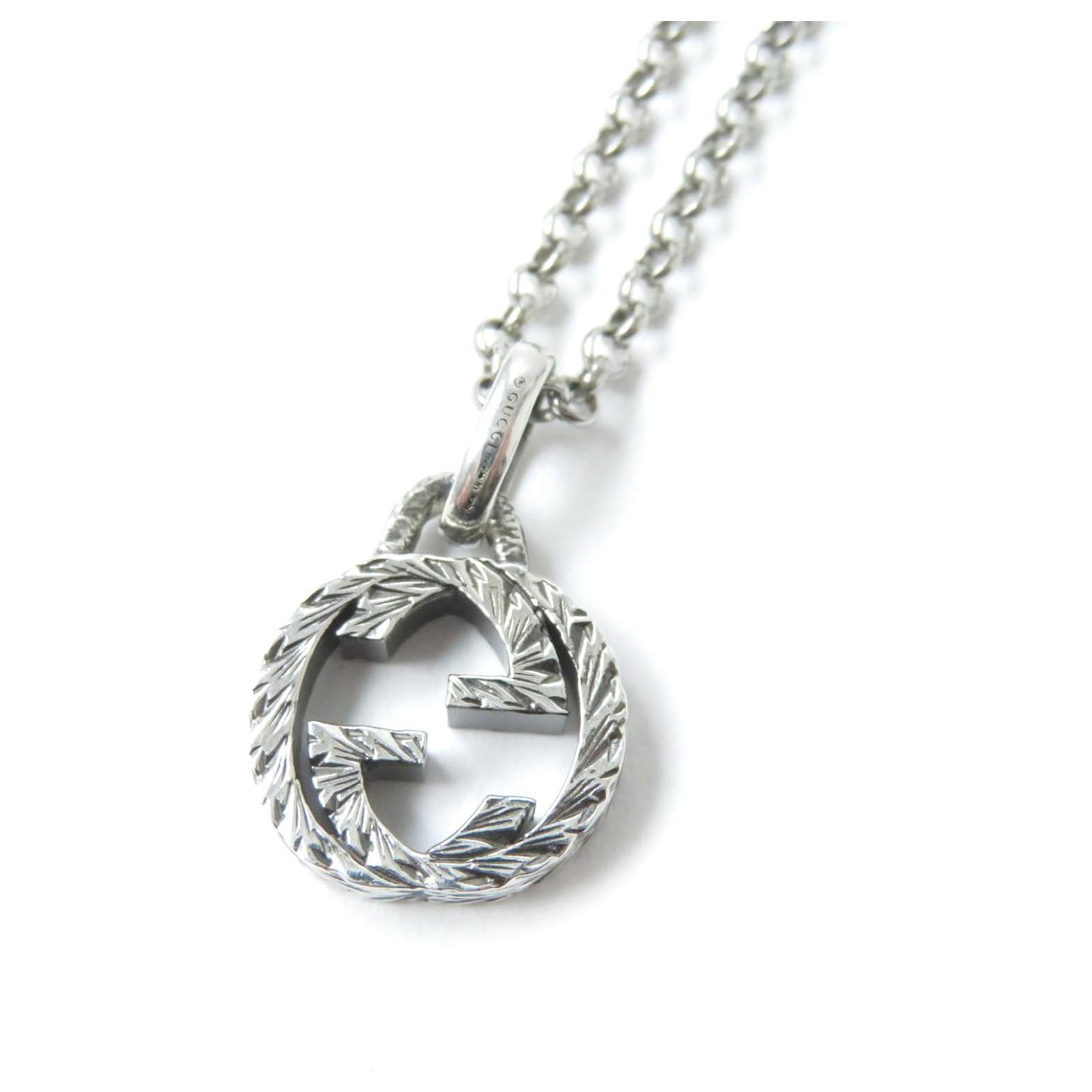 Gucci Arabesque AG925 Silver Necklace Pendant Silvery Metallic Metal ...