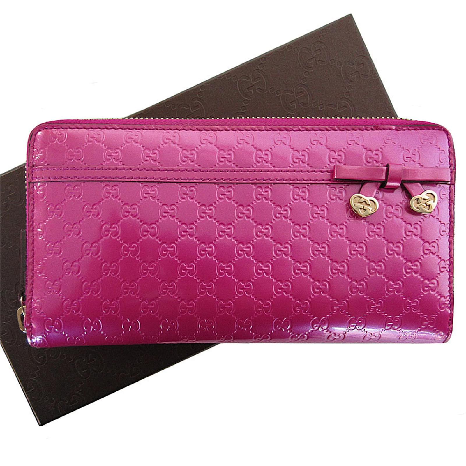 Gucci Pink Patent Leather Long Wallet ref.2019667 - Joli Closet