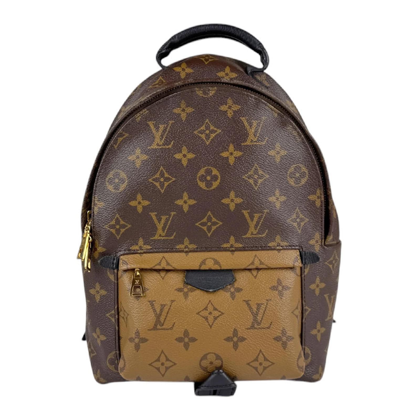 Louis Vuitton Monogram Reverse Palm Springs PM Backpack Brown Cloth ref.2019703 - Joli Closet