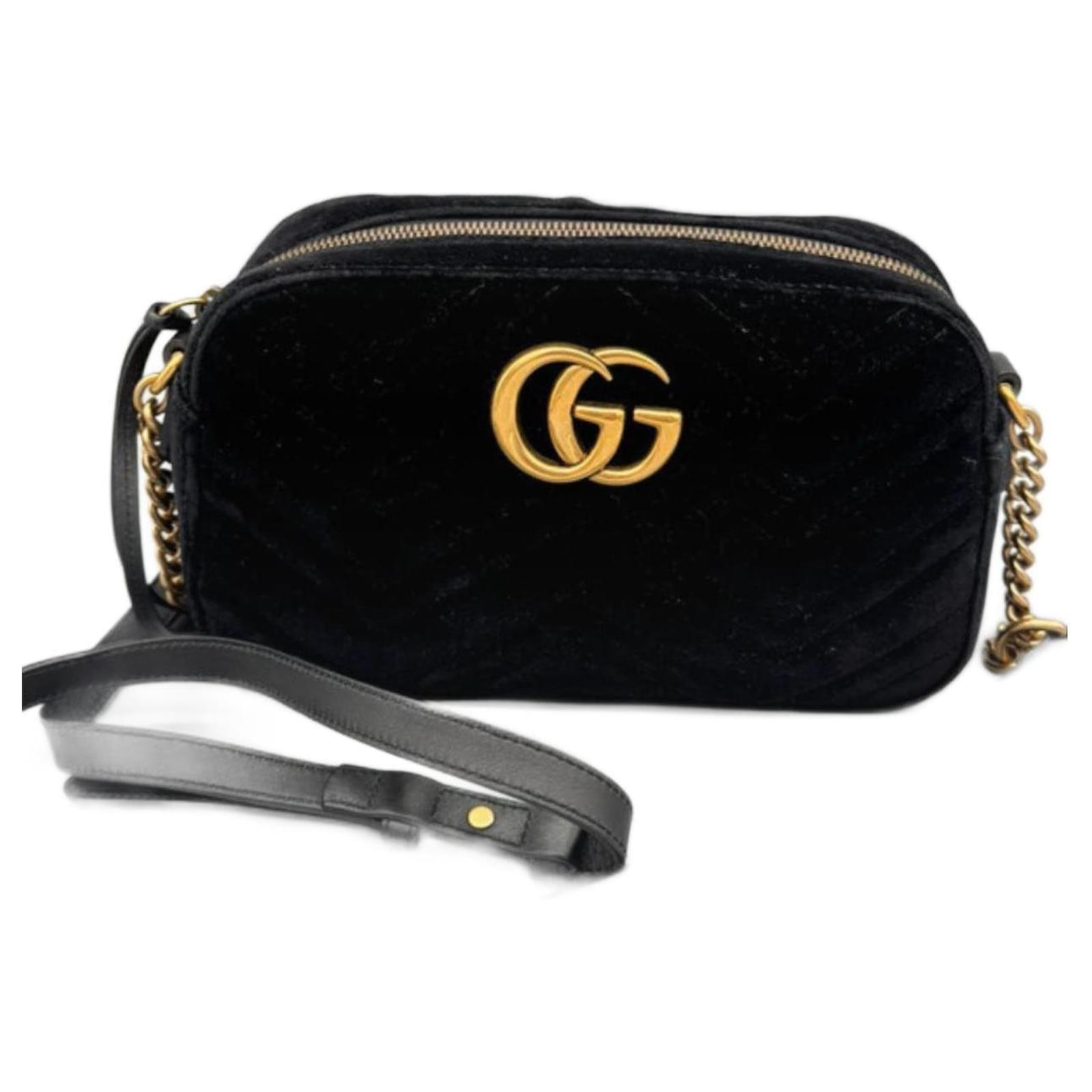 Marmont Gucci Black Velvet Bag ref.2019847 - Joli Closet