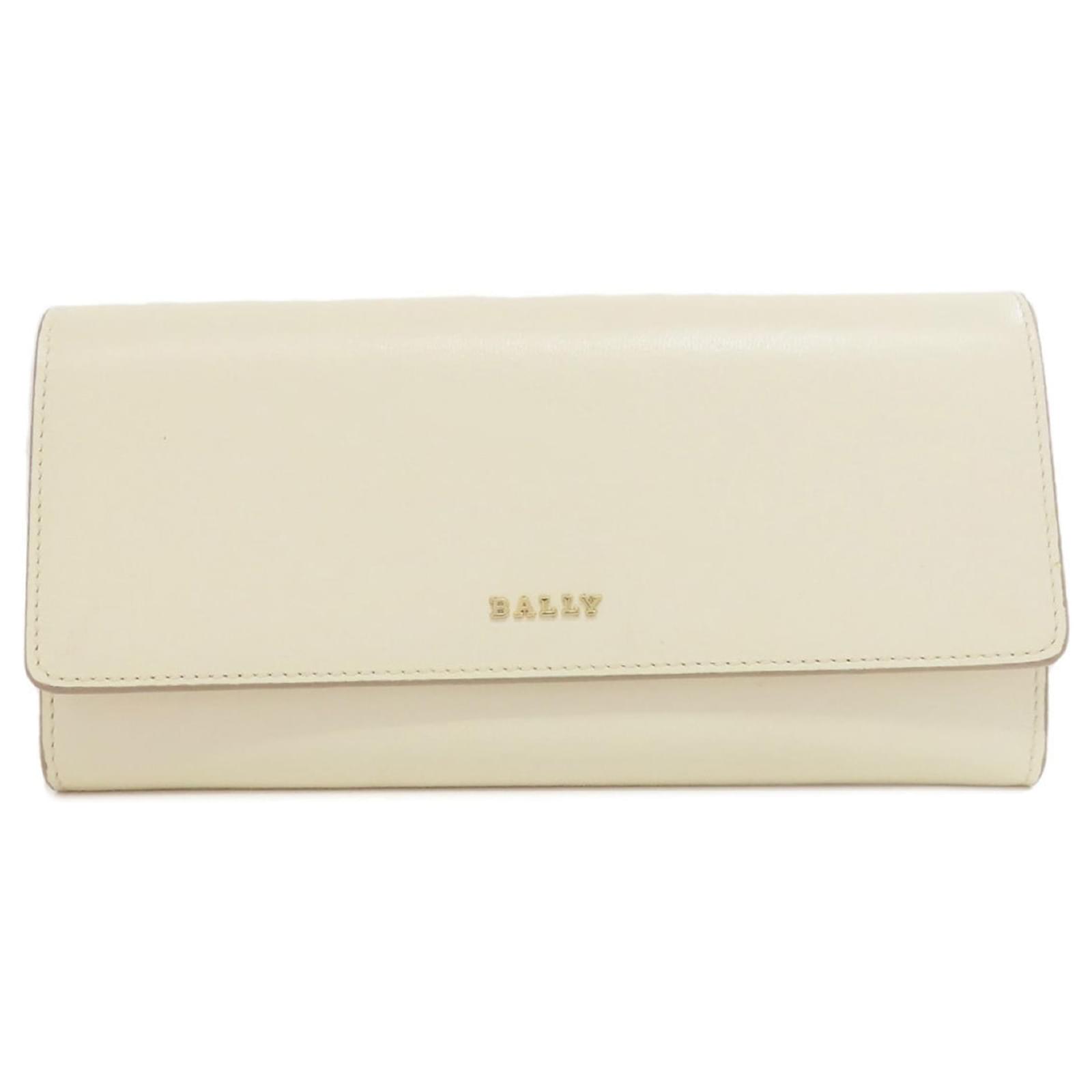 BALLY Long Wallet in White Leather ref.2020249 - Joli Closet