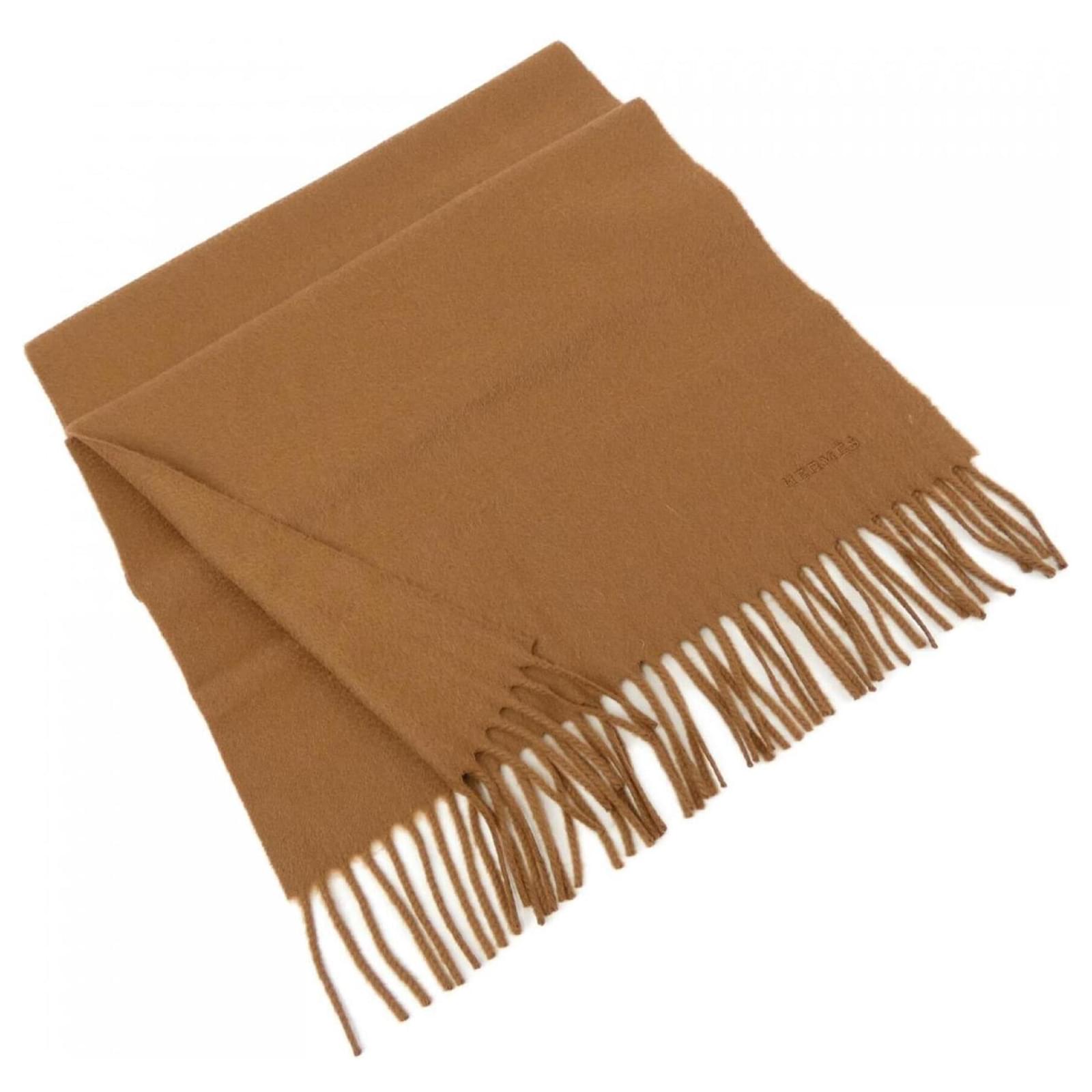 Hermès Hermes Brown Cashmere Stole ref.2020583 - Joli Closet