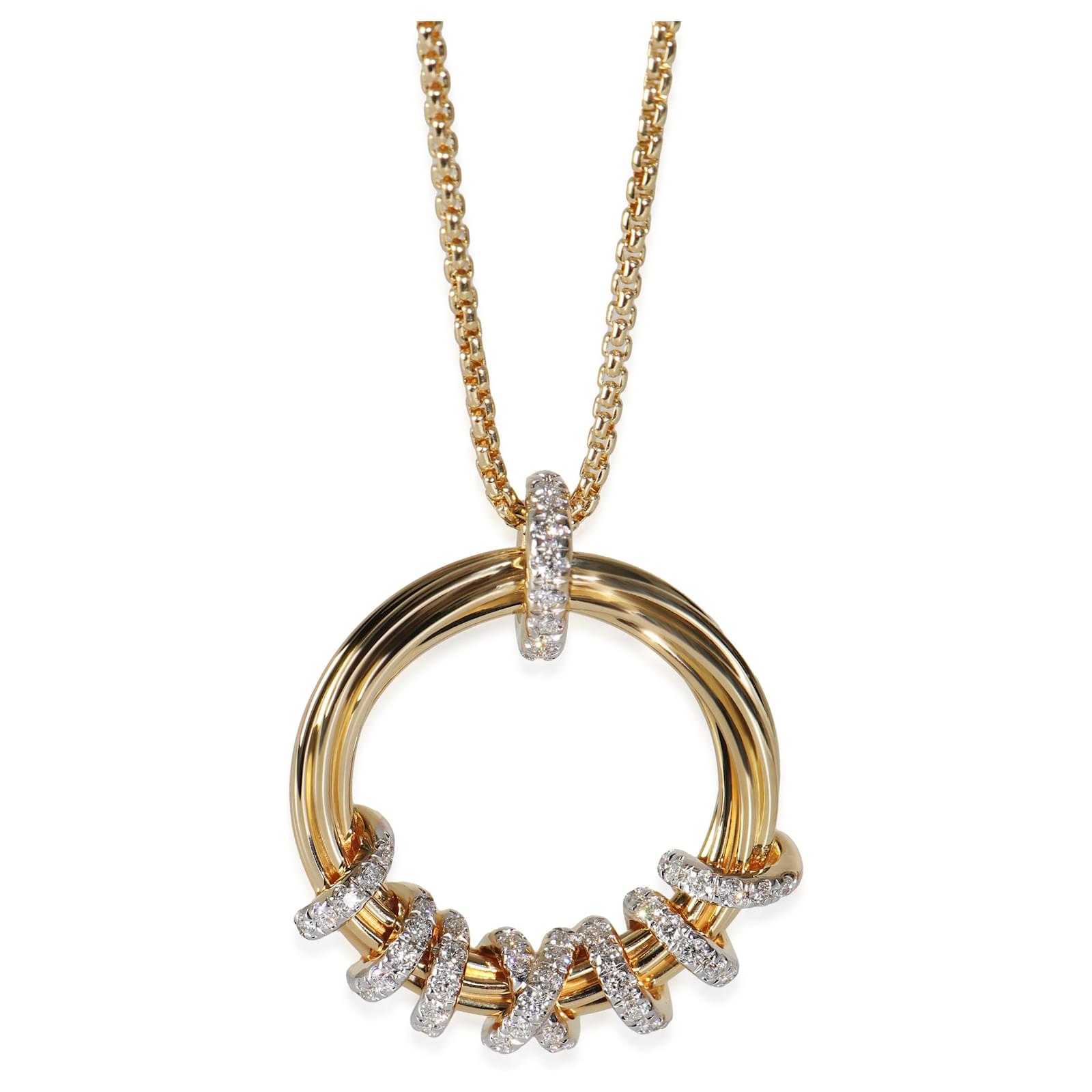 David Yurman Helena Pendant in 18k Yellow Gold 0.28 CTW ref.2020783 ...