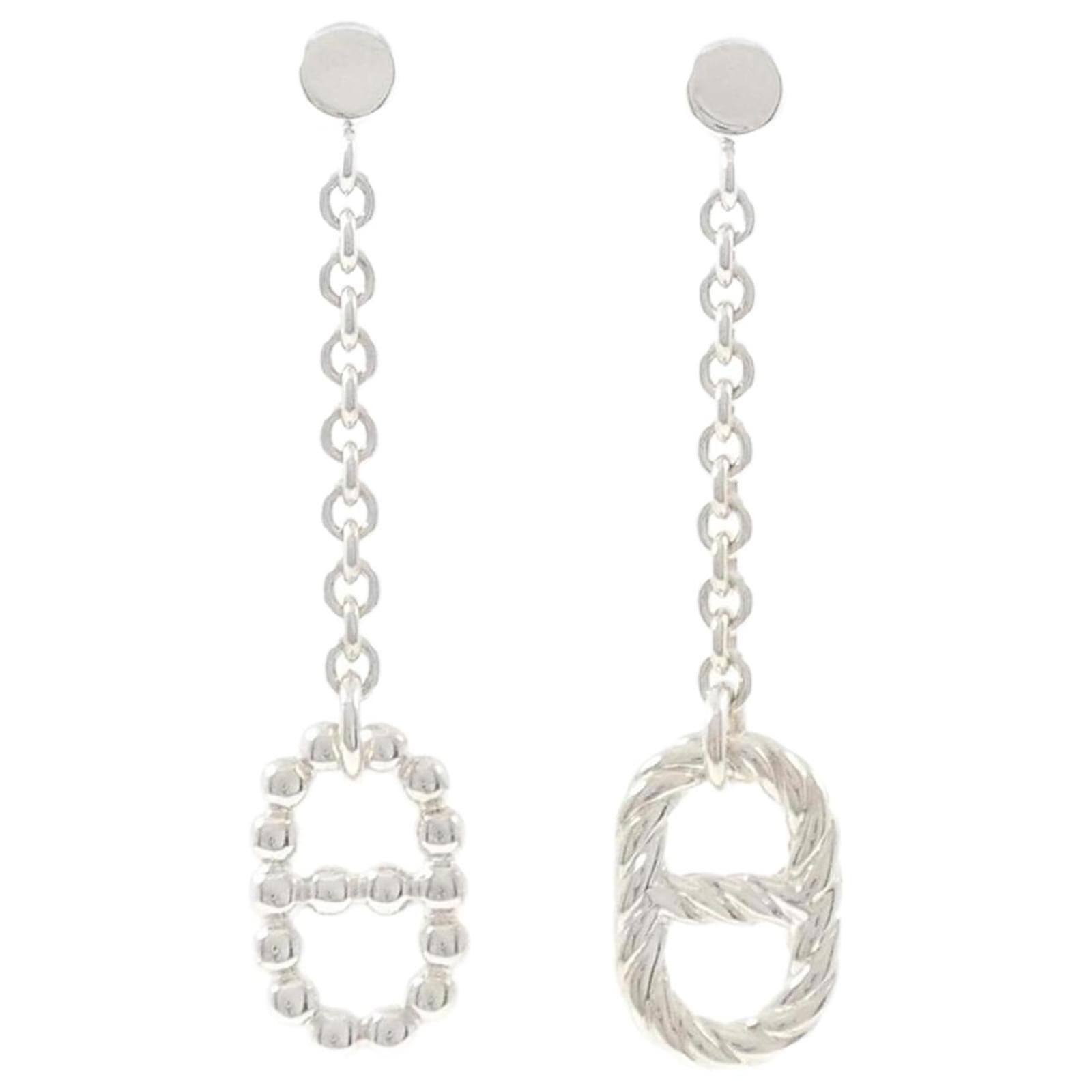 Hermès Hermes 925 Silver Drop Earrings ref.2020889 - Joli Closet
