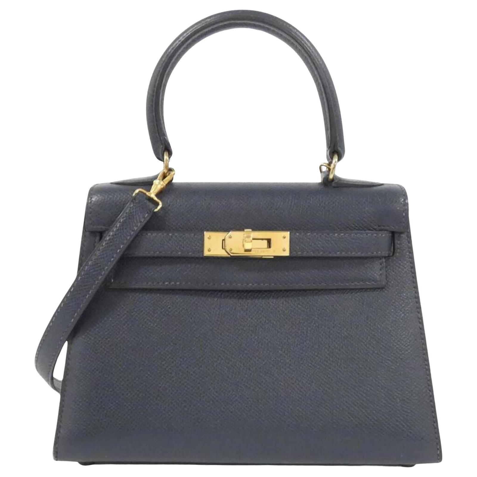Hermès Kelly Navy blue Leather ref.2021176 - Joli Closet