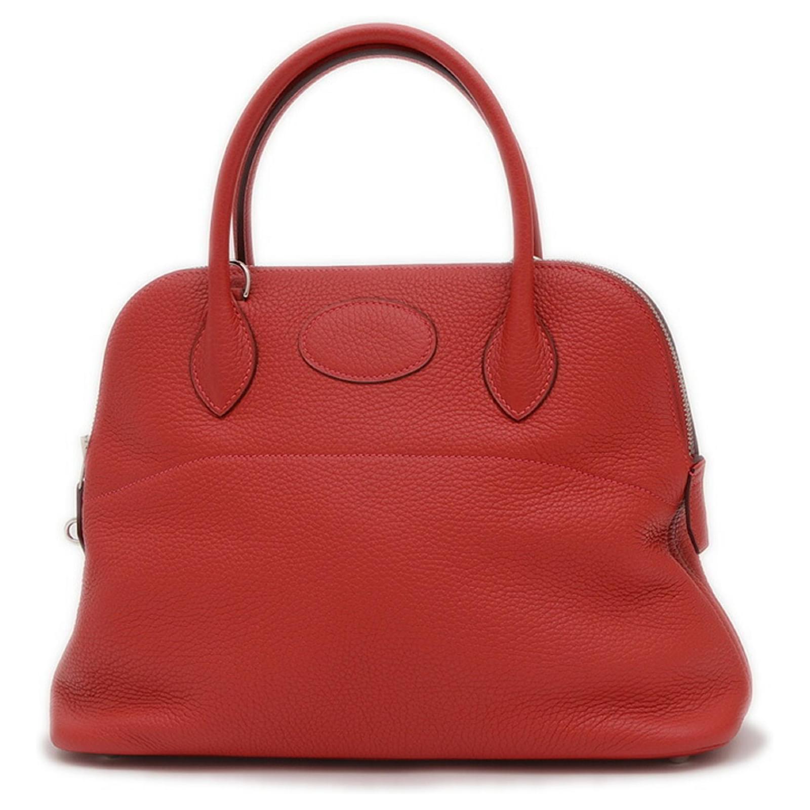 Hermès Hermes Bolide 31 Handbag Red Leather ref.2022304 - Joli Closet