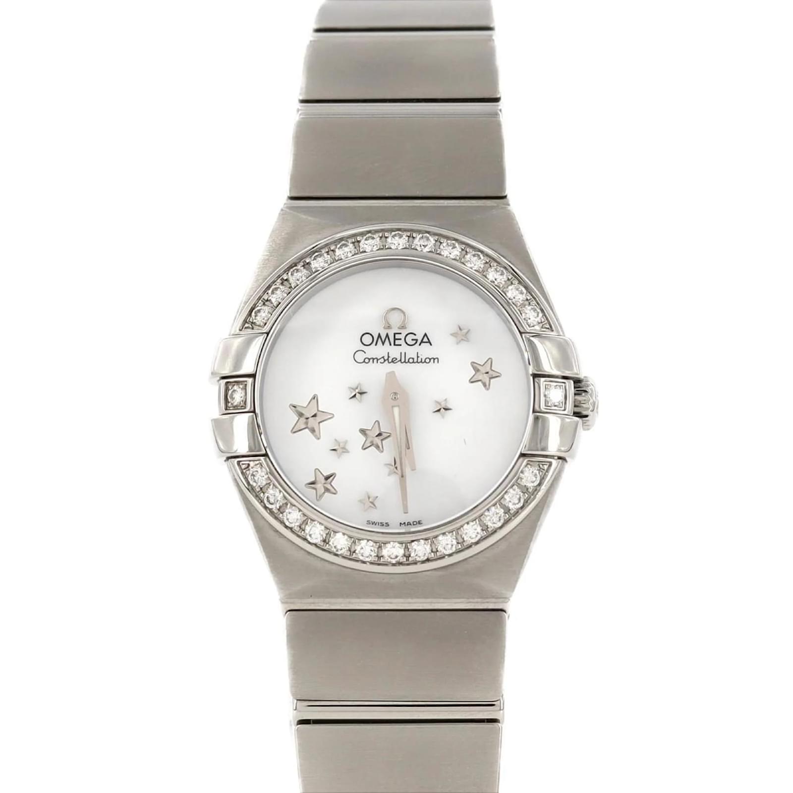 Omega Constellation Star Blue D 123.15.24.60.05.003 SS Wristwatch ref ...