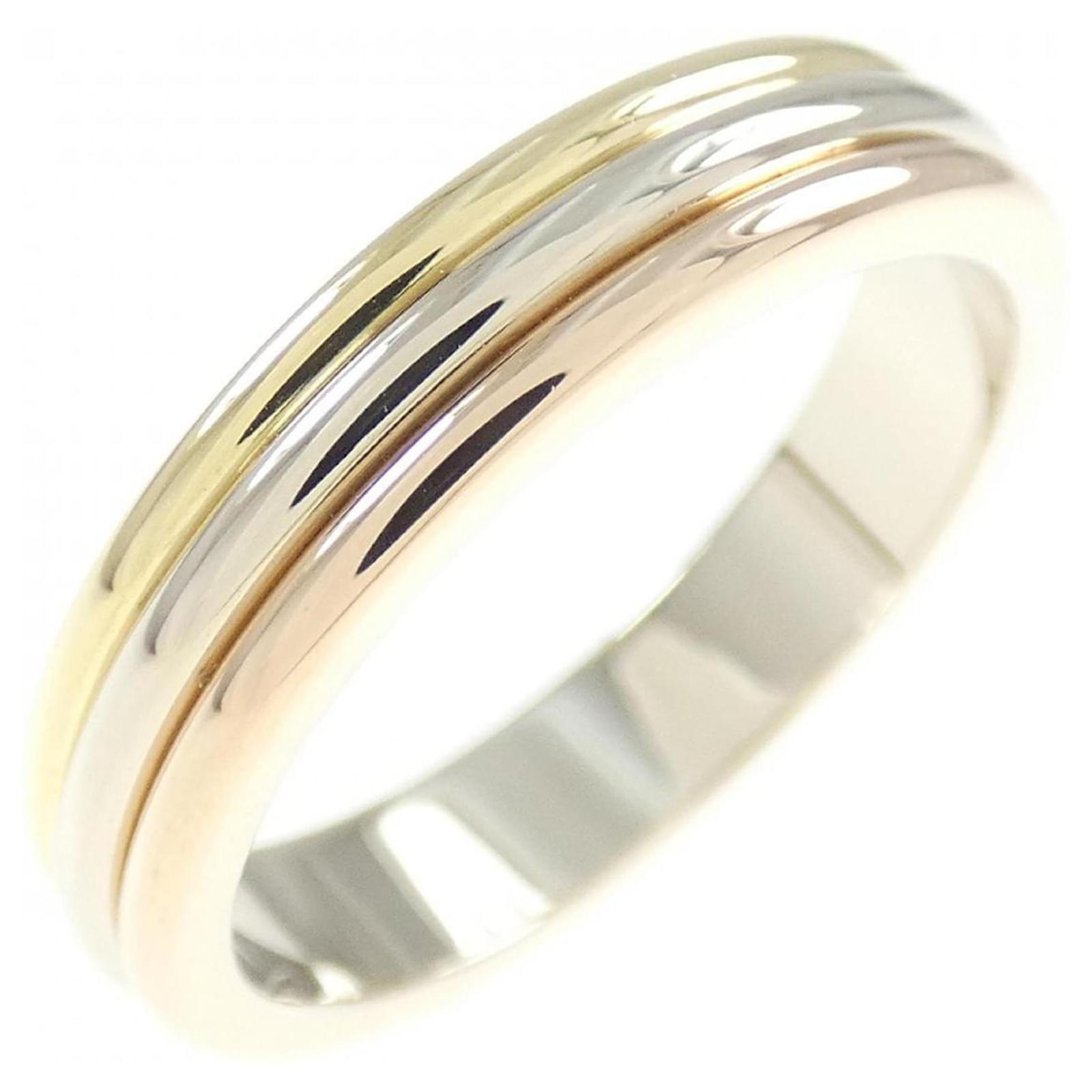 Cartier Three Gold Wedding Ring Pink gold ref.2024704 - Joli Closet