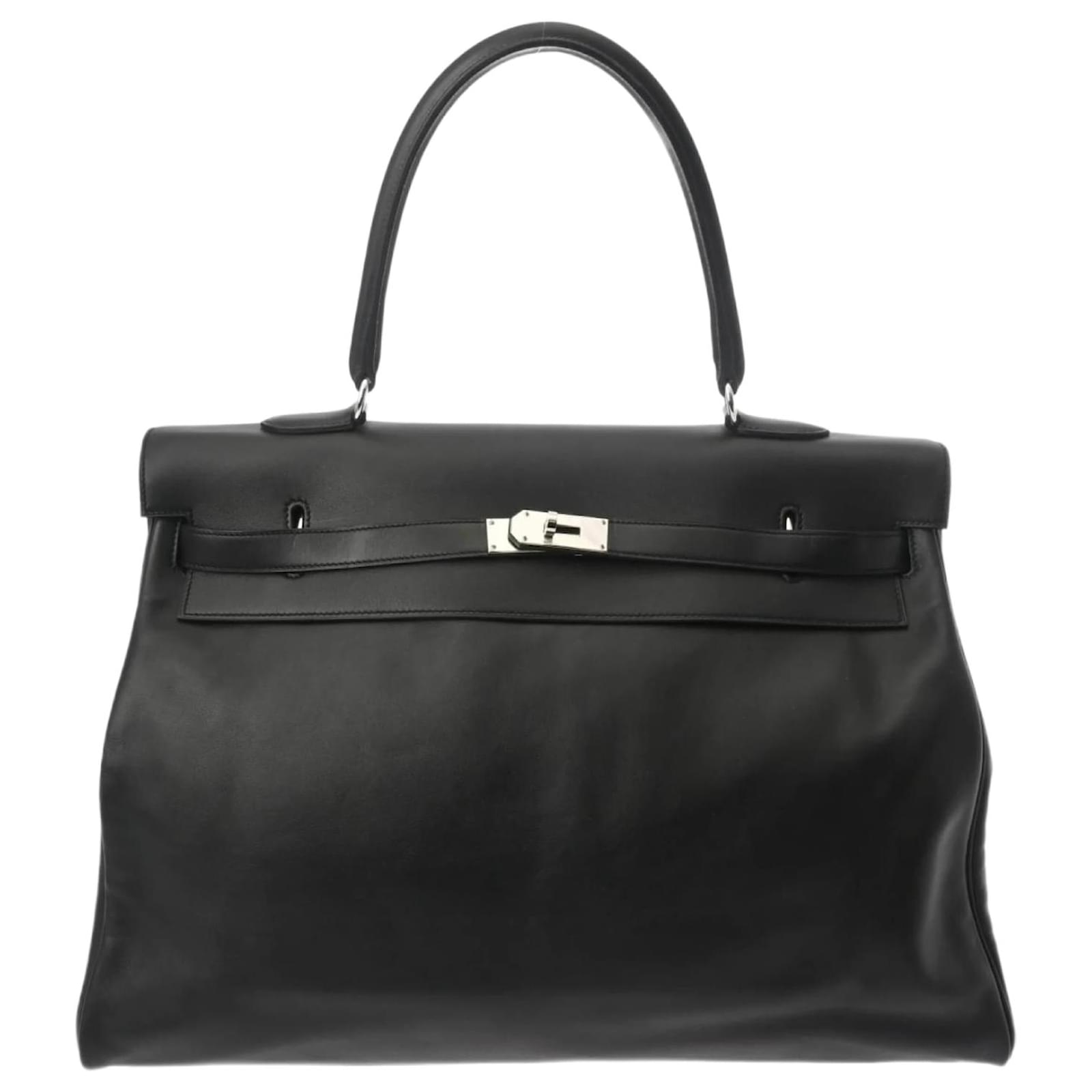 Hermès Hermes Kelly Relax 50 Handbag Black ref.2026354 - Joli Closet