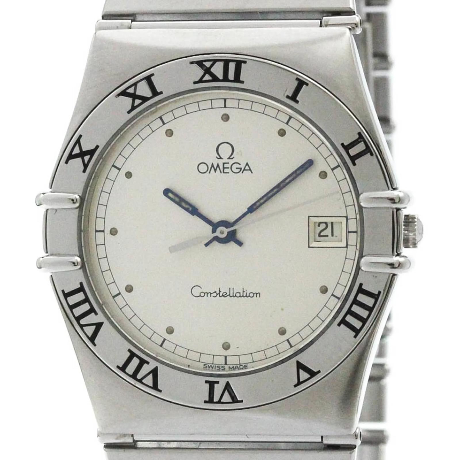 Reloj de pulsera Omega Constellation de acero inoxidable con cuarzo ref ...