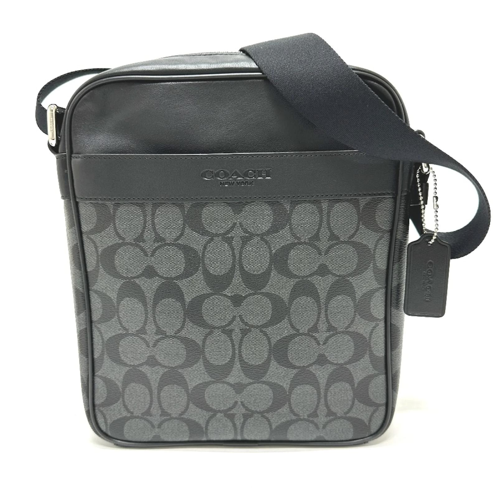Coach F71764 Flight Shoulder Bag Black Leather ref.2027437 - Joli Closet