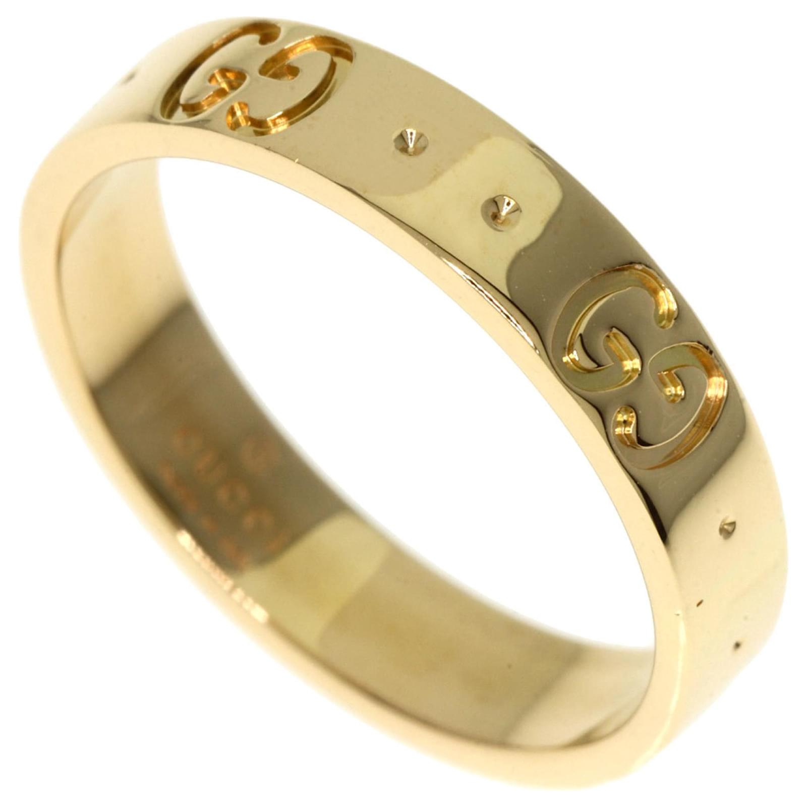 Gucci Icon 18K Yellow Gold Band Ring ref.2027662 - Joli Closet