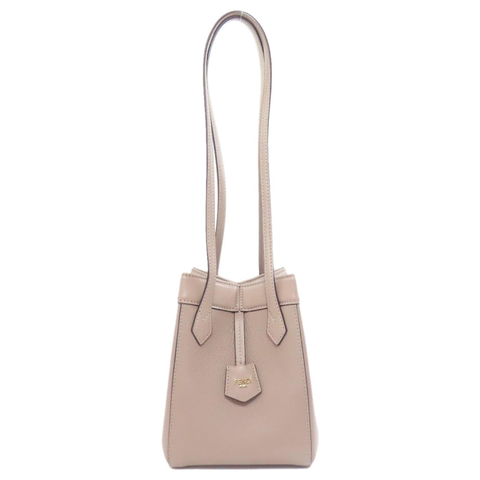 FENDI Origami Mini Shoulder Bag Brown Leather ref.2027675 - Joli Closet