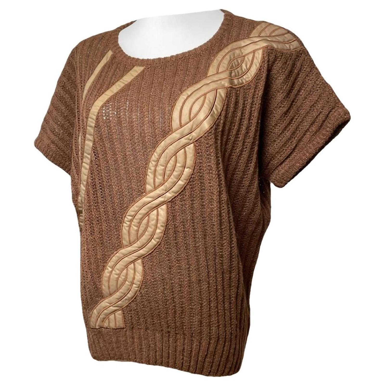 DIOR Tops T.International L Wool Brown ref.2030666 - Joli Closet