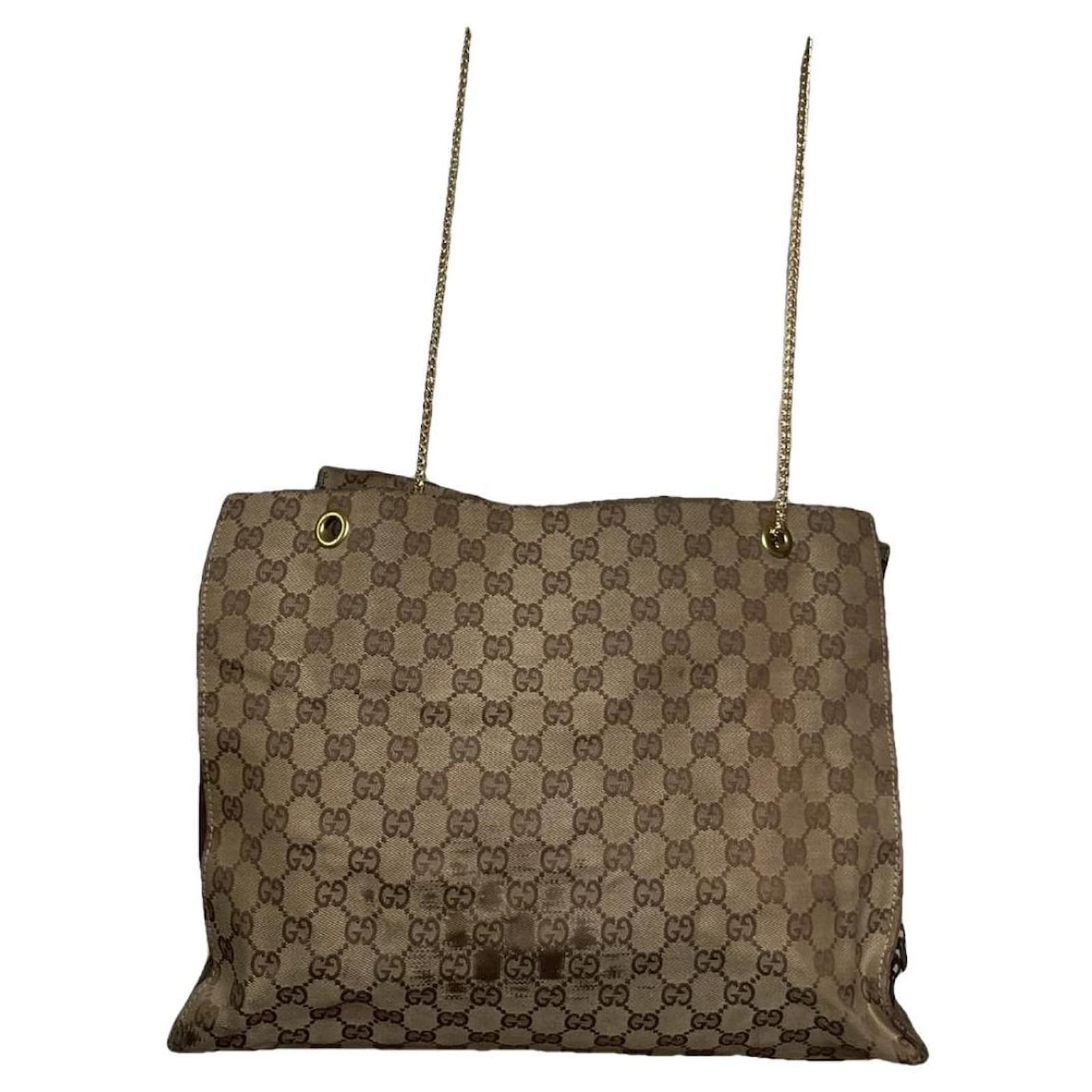 GUCCI Handbags T. Cotton Beige ref.2031665 - Joli Closet