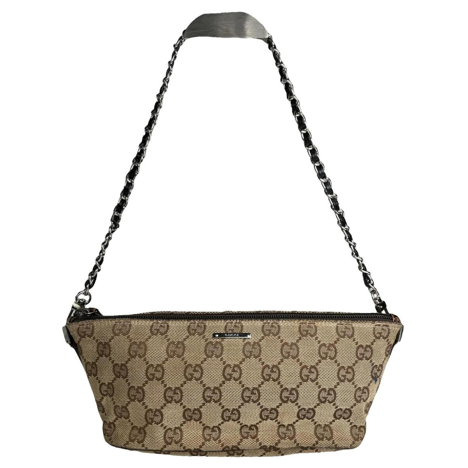 Gucci Jackie Vintage Beige Cloth Handbag ref.2032848 - Joli Closet
