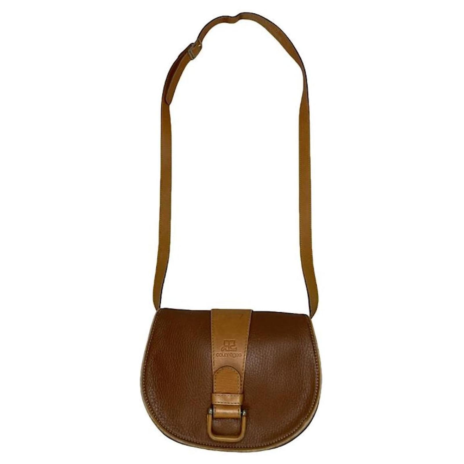COURREGES Handbags T. Leather Brown ref.2033839 - Joli Closet