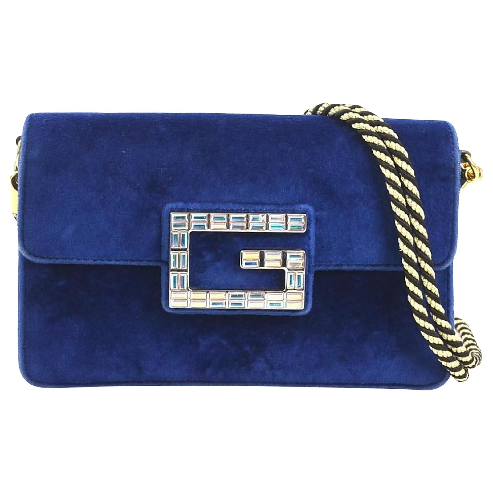 Gucci Square G Blue Velvet ref.2037203 - Joli Closet