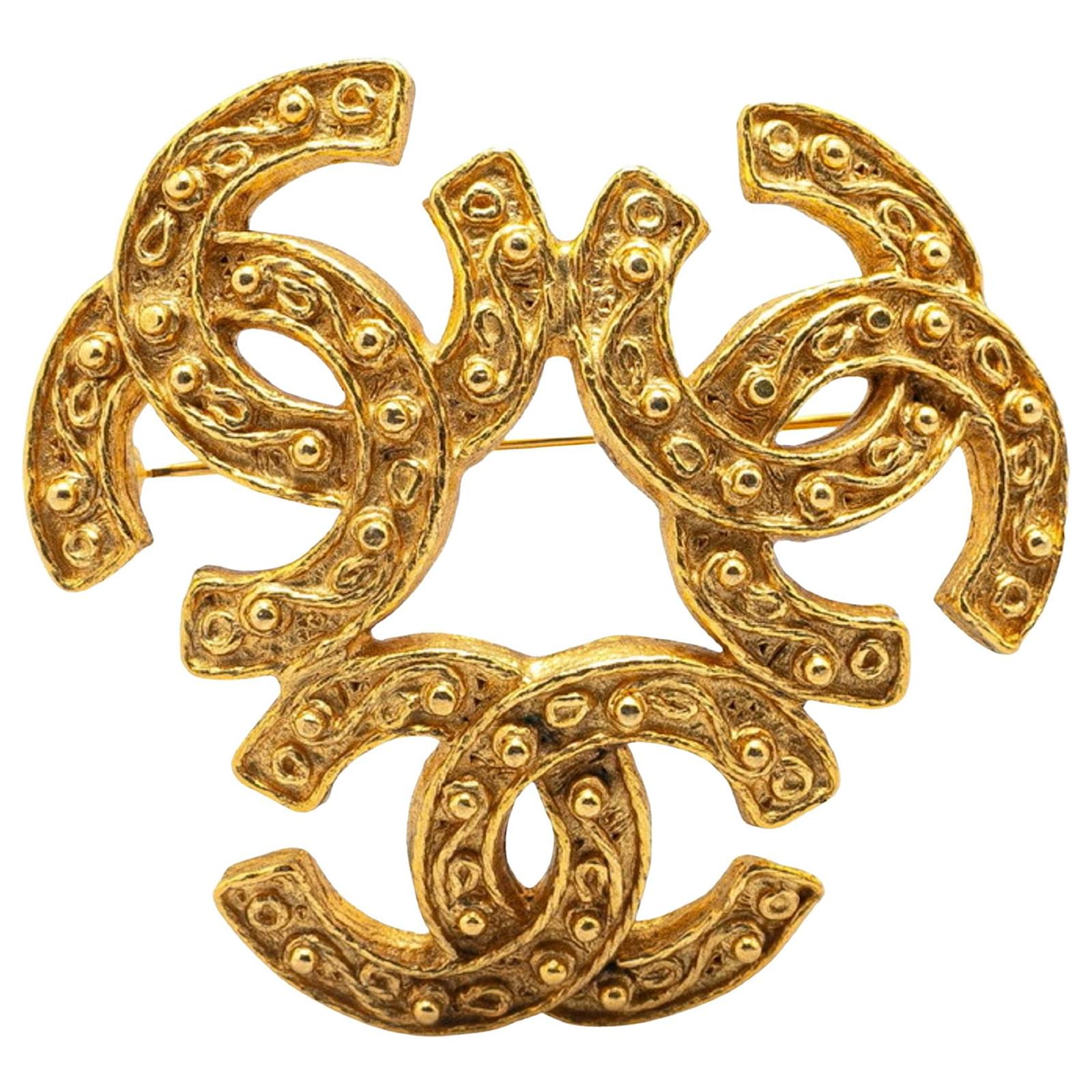Chanel Coco Mark Golden Gold-plated ref.2037861 - Joli Closet