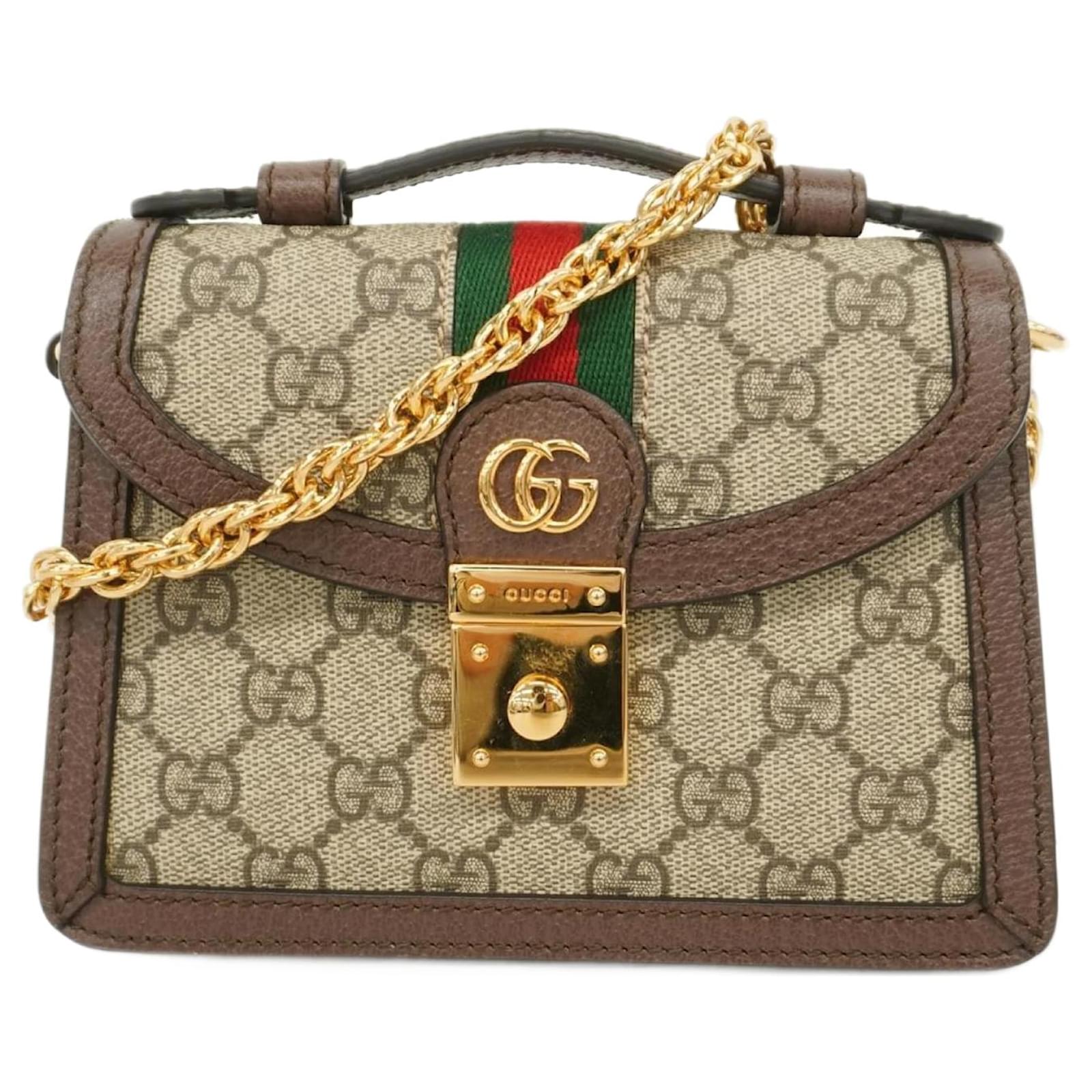 Gucci Ophidia Shoulder Bag Brown Plastic ref.JC2041671 (Sold) - Joli Closet