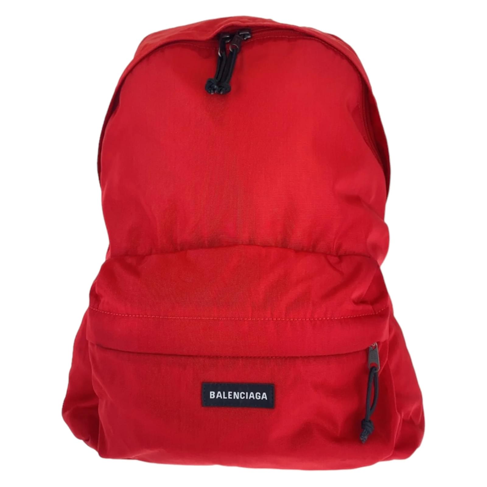 Balenciaga Explorer Red Black Nylon Backpack ref.2041911 - Joli Closet